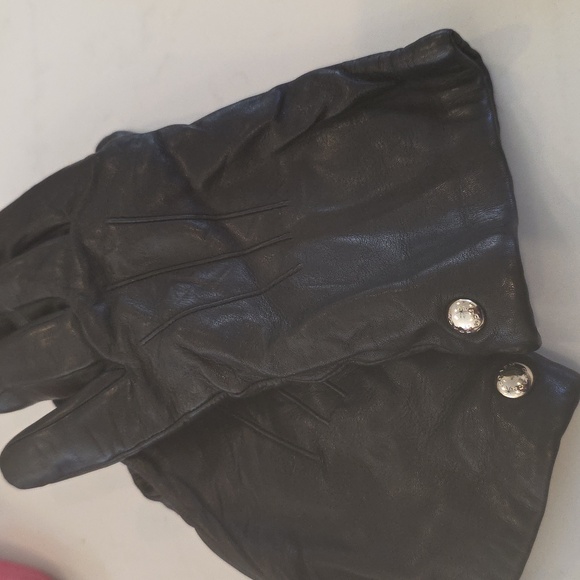 Accessories | Coach Button At The Wrist Gloves | Poshmark